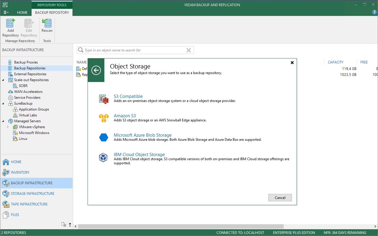 Veeam Capacity Tier Oracle Cloud Object Storage - 24xSiempre
