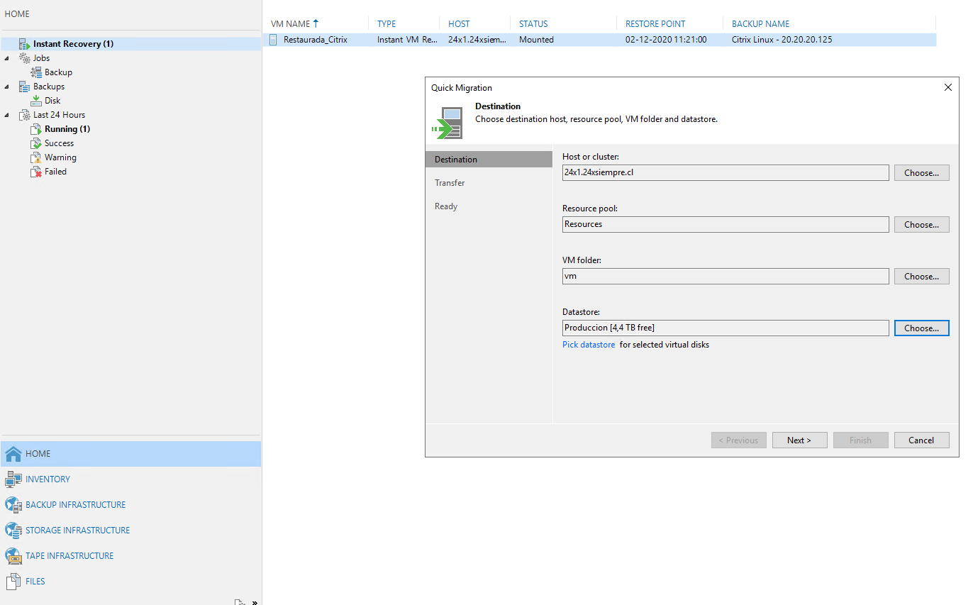 Respaldo Veeam Citrix Hypervisor / Xenserver - 24xSiempre